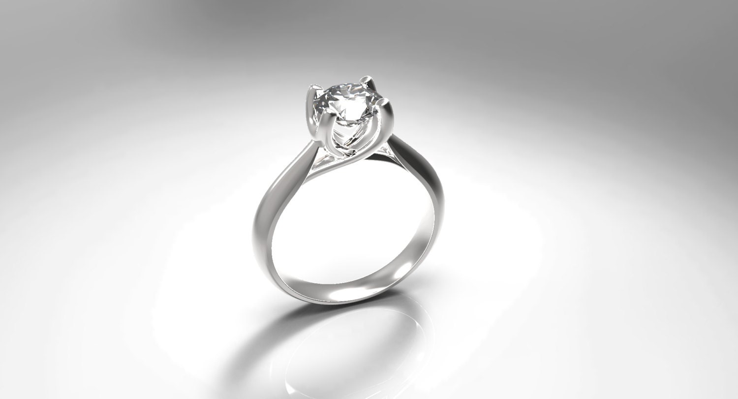 Engagement 3D CAD Ring CA4 - Etsy