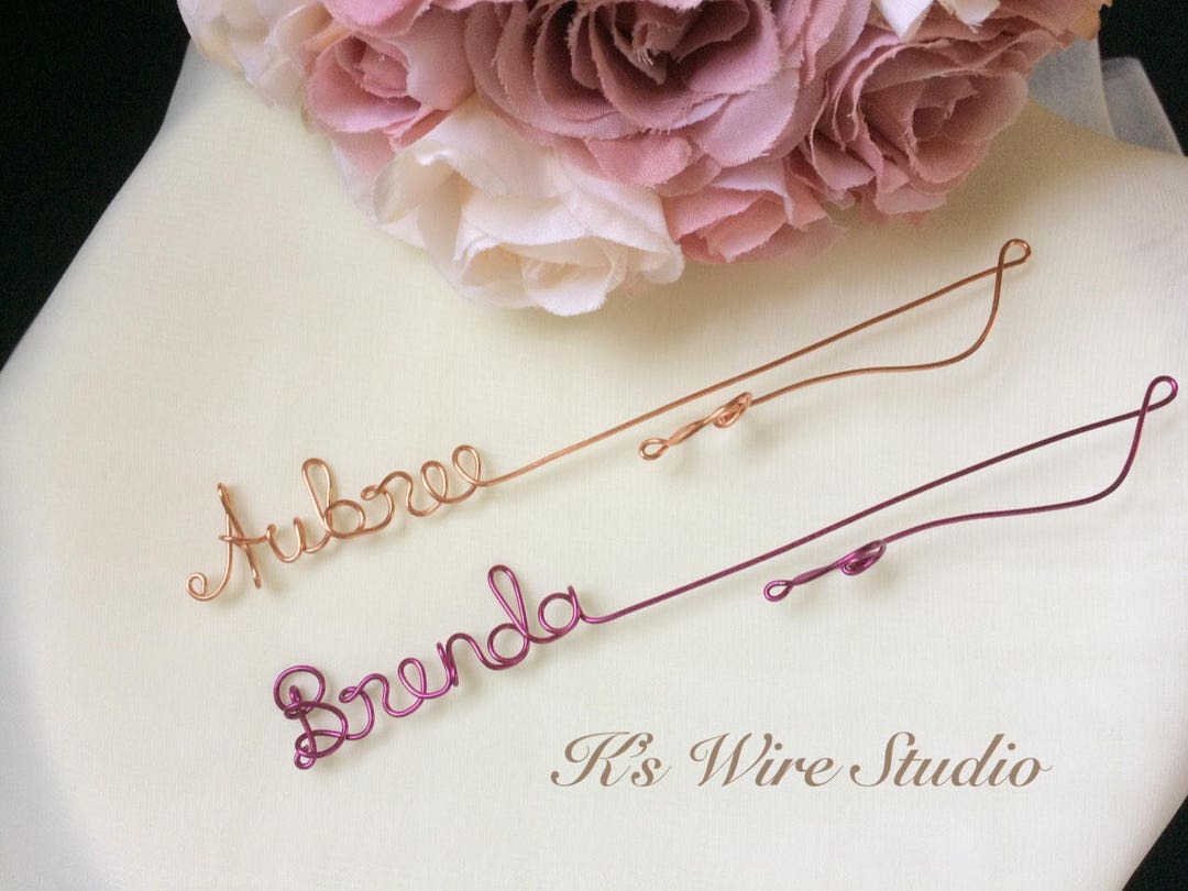 A Custom Wire Bookmark, A Personalized Wire Name Bookmark With a Heart ...
