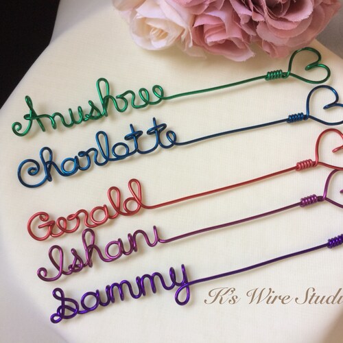 A Custom Wire Bookmark A Personalized Wire Name Bookmark With - Etsy