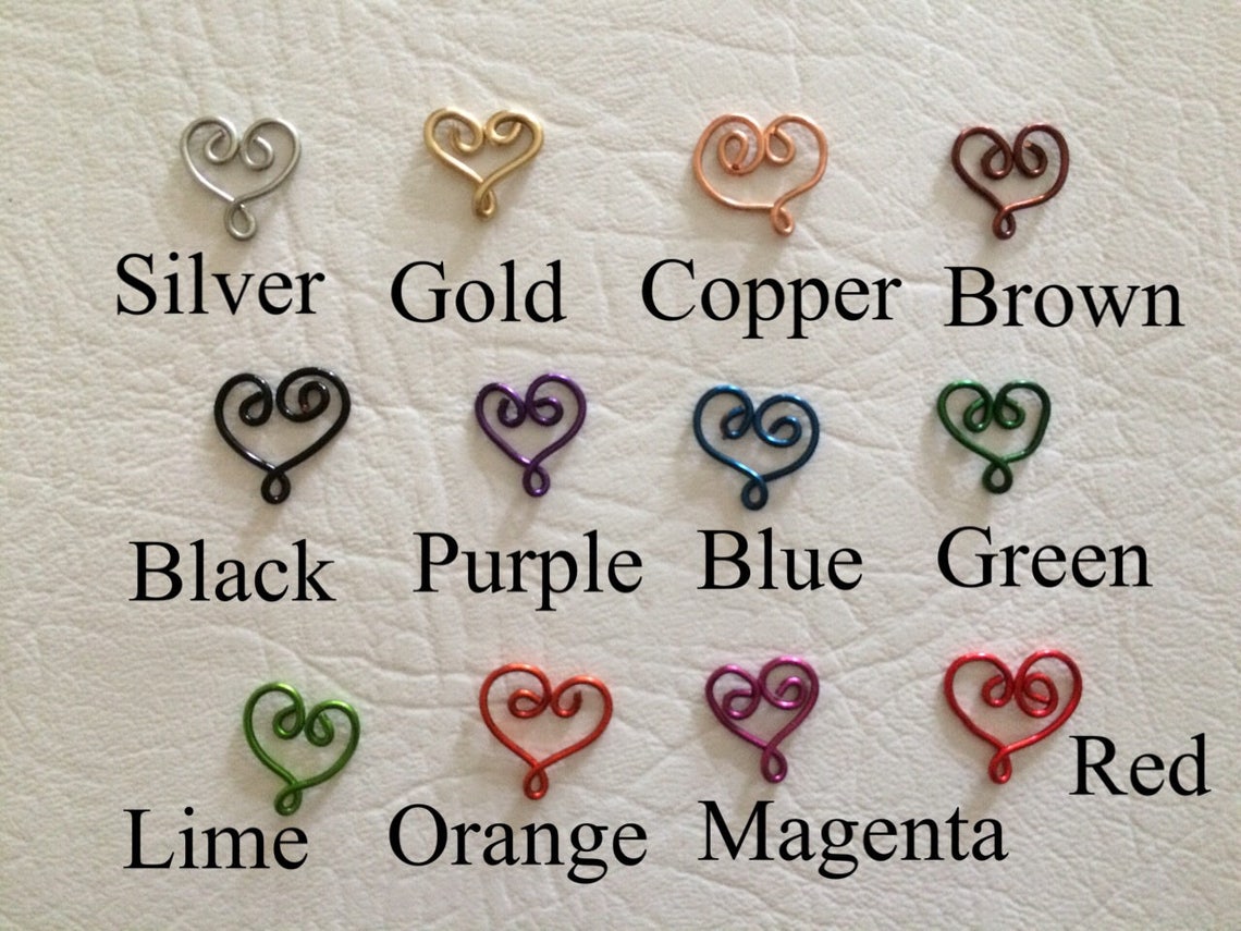 A Custom Wire Bookmark, A Personalized Wire Name Bookmark With a Heart ...