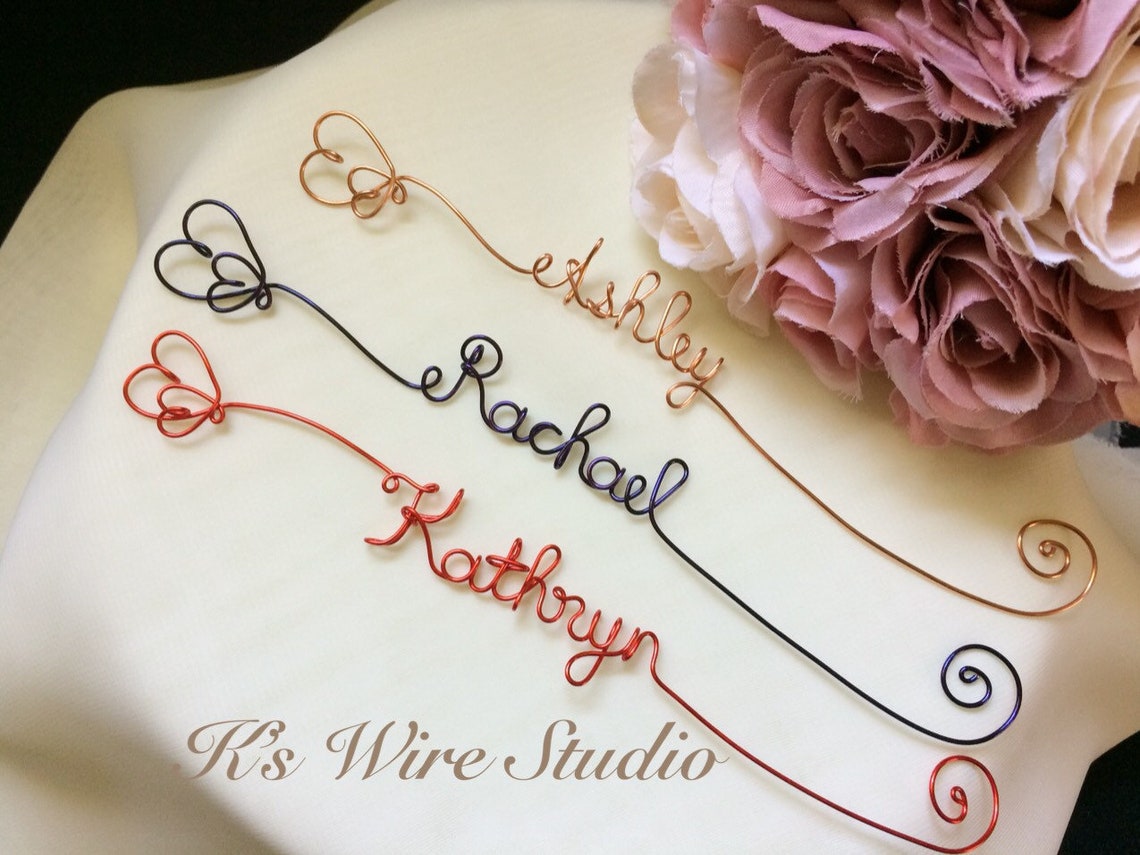 A Custom Wire Bookmark A Personalized Wire Name Bookmark With - Etsy