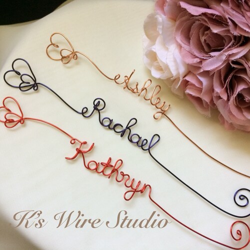 A Custom Wire Bookmark A Personalized Wire Name Bookmark With - Etsy