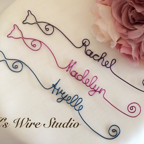 A Custom Wire Bookmark A Personalized Wire Name Bookmark With - Etsy