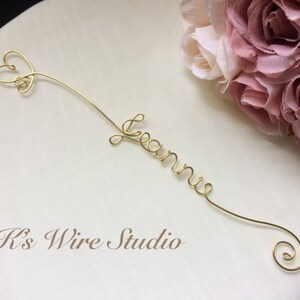 A Custom Wire Bookmark, A Personalized Wire Name Bookmark With Hearts,a ...