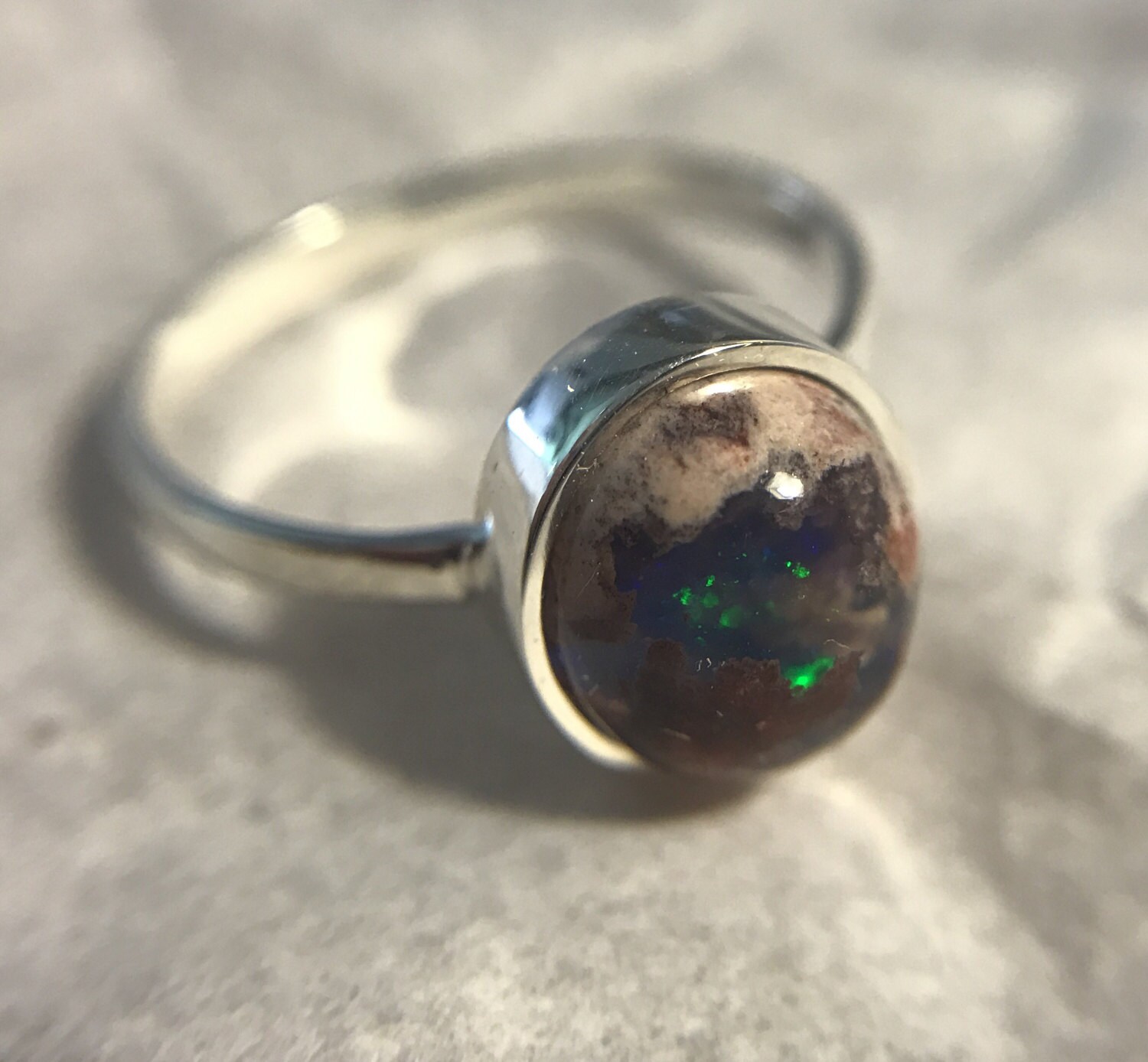 Mexican Fire Opal Ring on Sterling Silver - Etsy