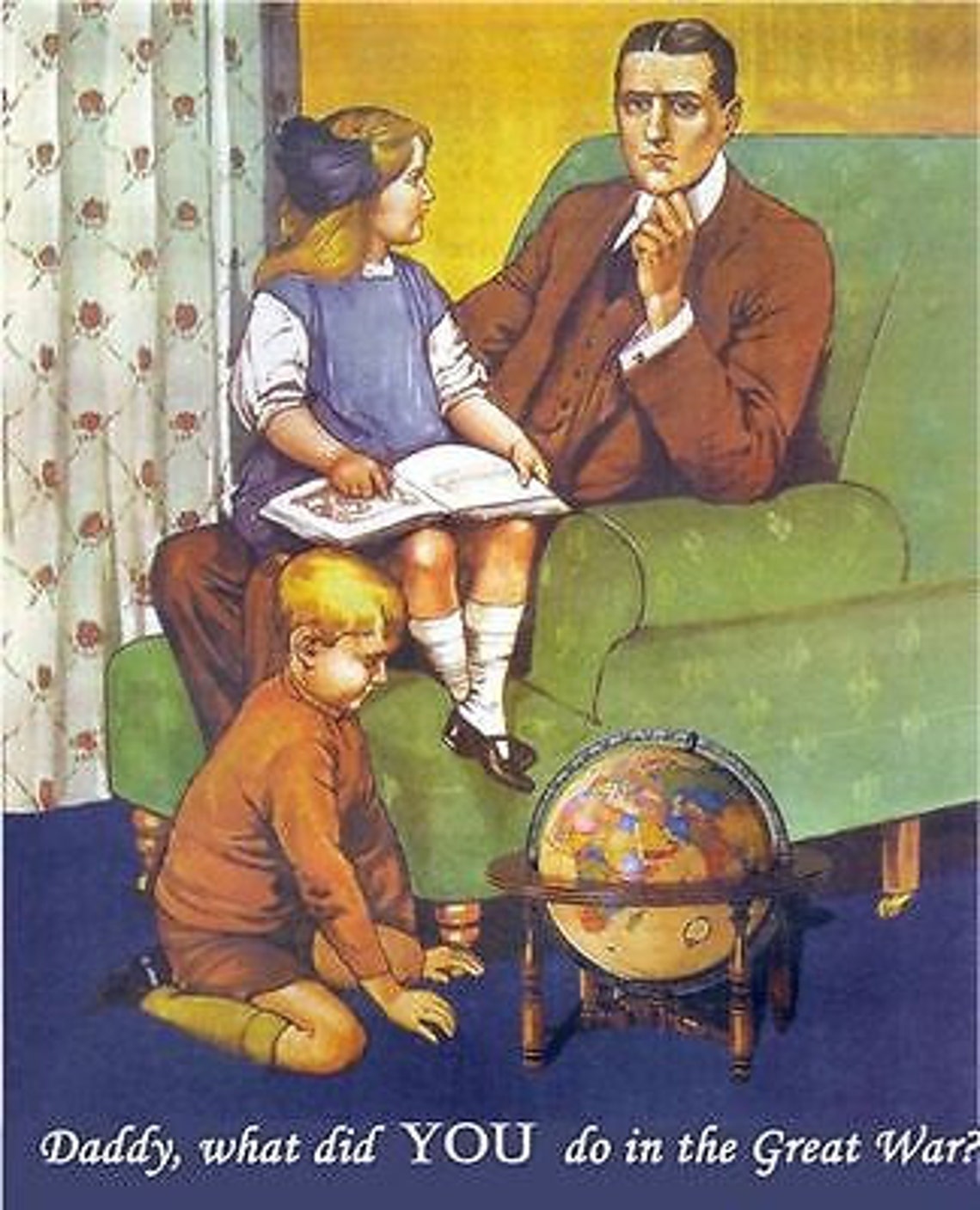 World War One UK Daddy What Did You Do In The Great War Poster | Etsy
