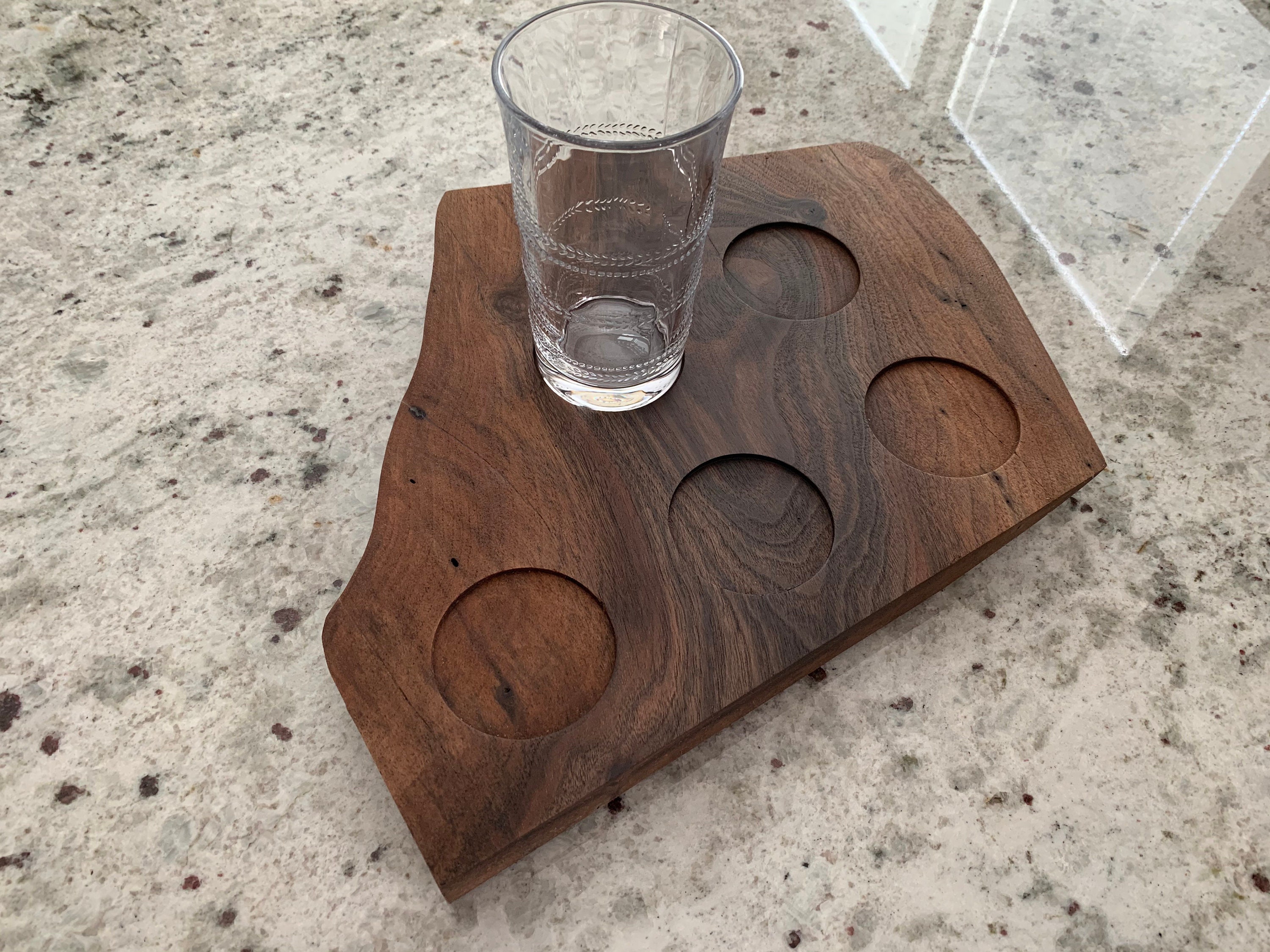 Home & Living Kitchen & Dining Live edge black walnut tasting board ...