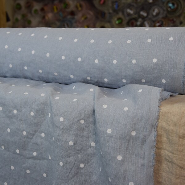Polka Dot Linen - Etsy