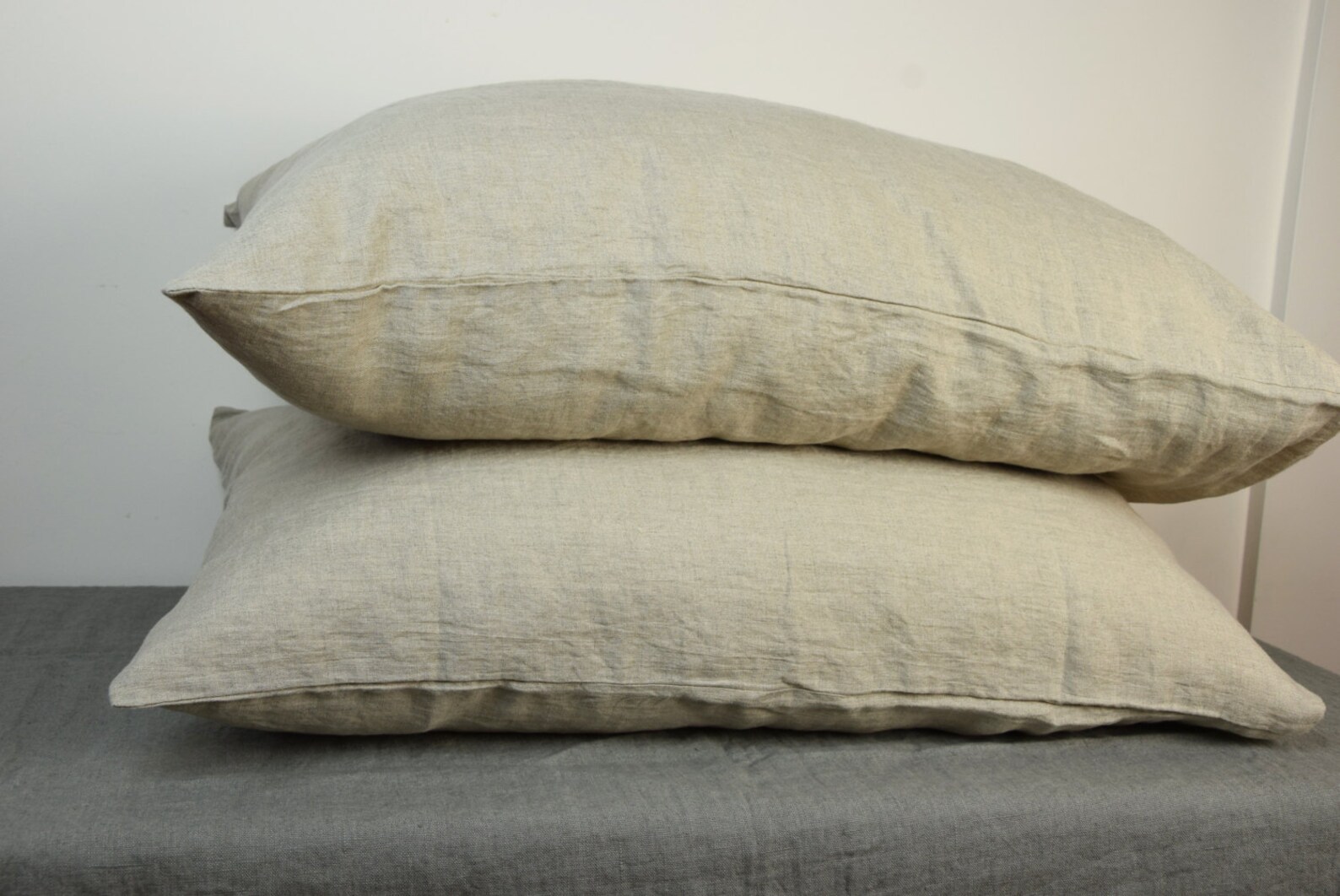 Pair of 100% Linen Pillow Covers. NATURAL Bedding Collection. - Etsy