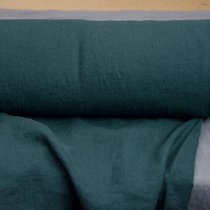 Pure 100% Linen Fabric Augusta Bistro Green 170gr/m2 5 Oz/yd2. Pantone ...