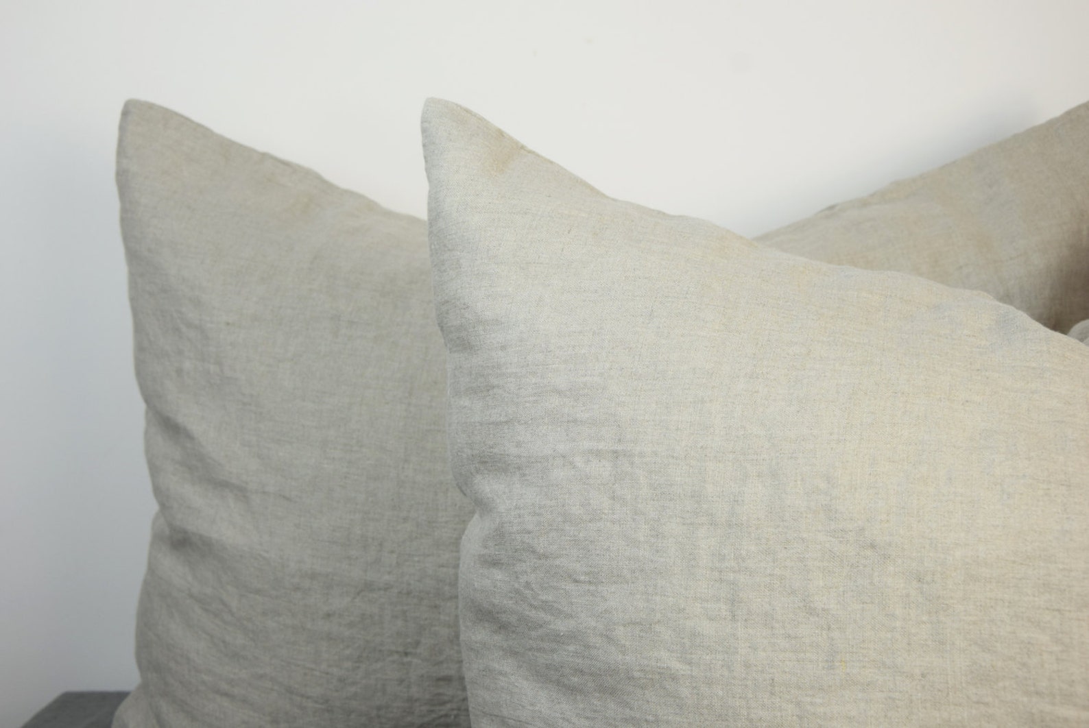 Pair of 100% Linen Pillow Covers. NATURAL Bedding Collection. - Etsy