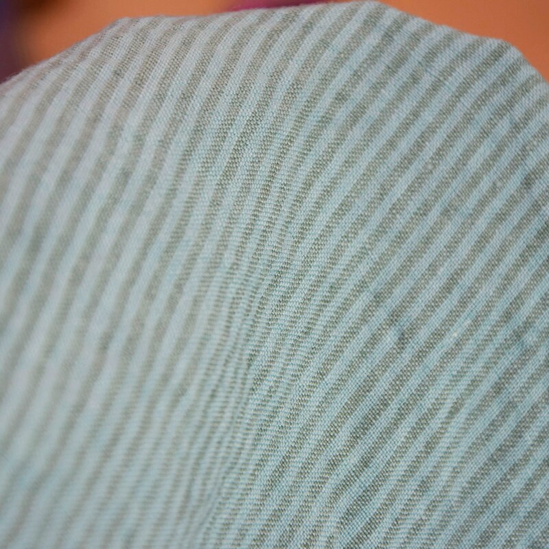 Aqua Striped Fabric - Etsy