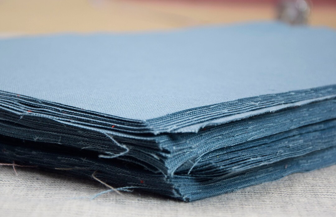 OFFCUTS SALE!!! 100% Linen Blue-gray Fabric, Densely Woven 260gsm(7.8oz ...