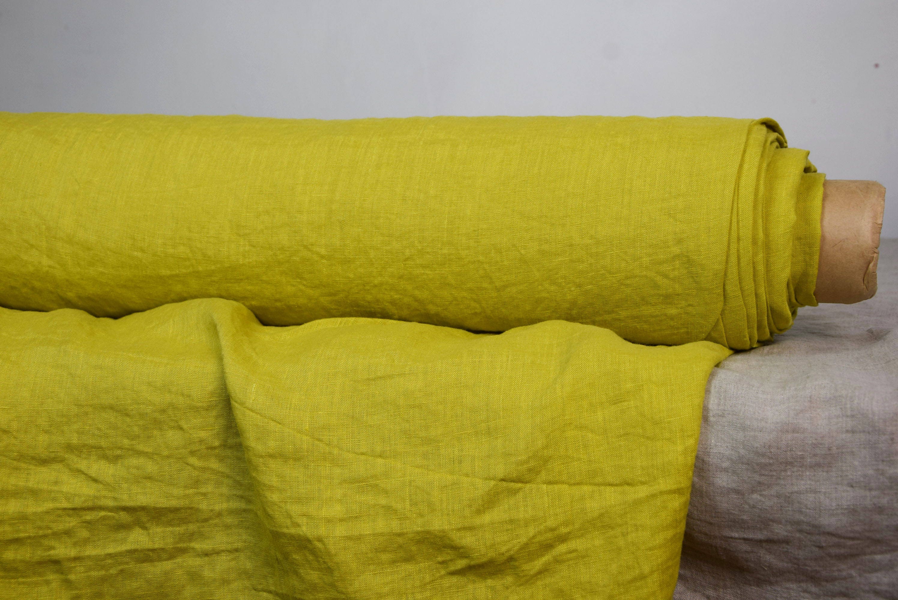 Chartreuse washed pure linen Jewelry Making & Beading Craft Supplies ...