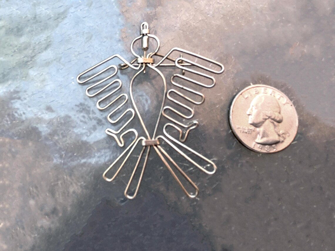 Primitive Wire Work Flying Bird Brooch Pendant - Etsy