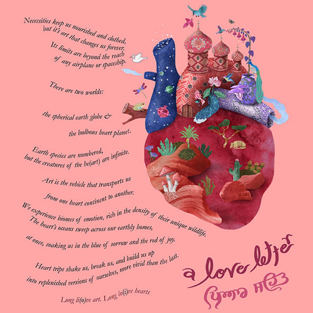 A Love Letter (art Print) - Etsy