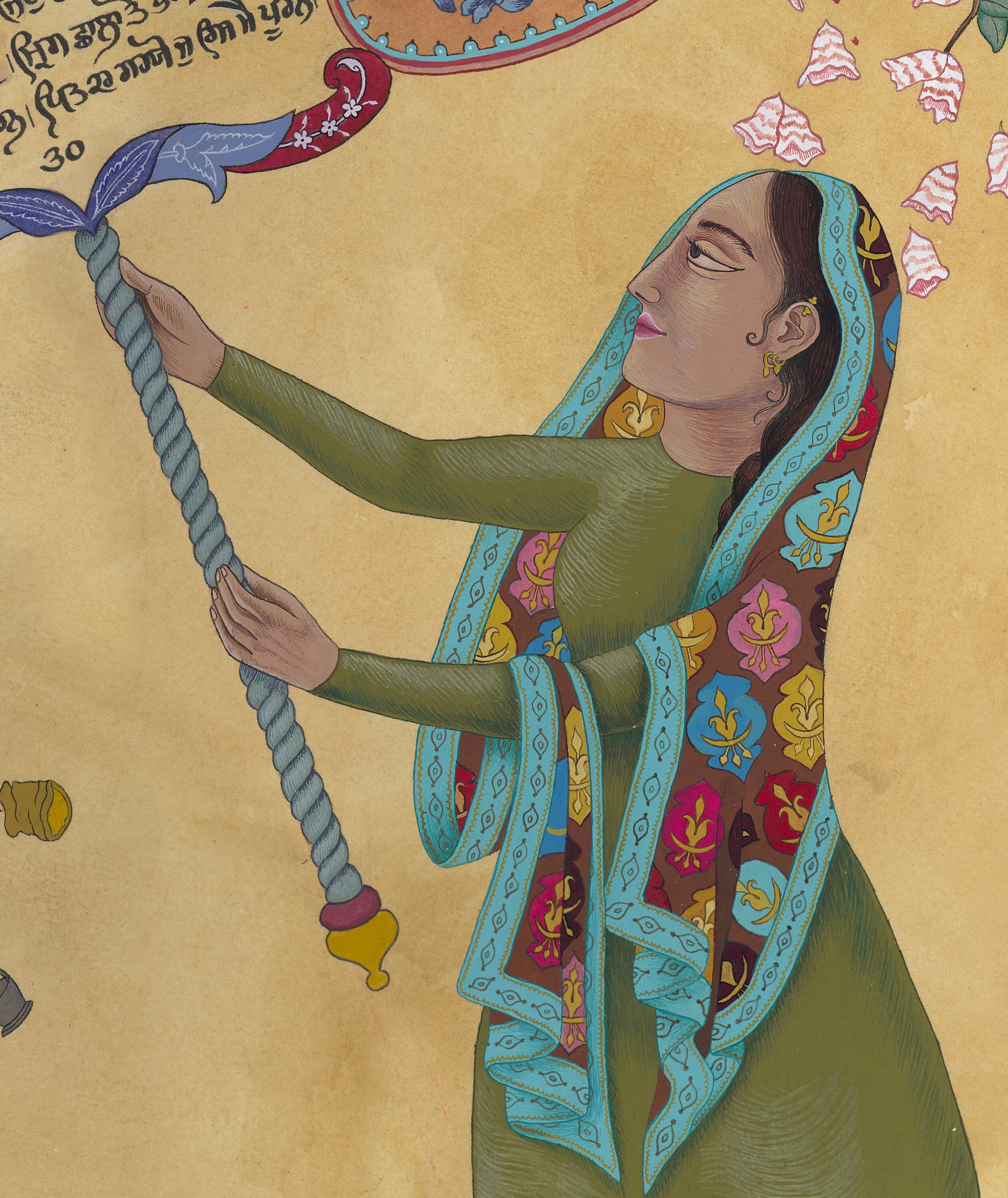 Bibi Nanki Protects Guru Nanak (art Print) - Etsy