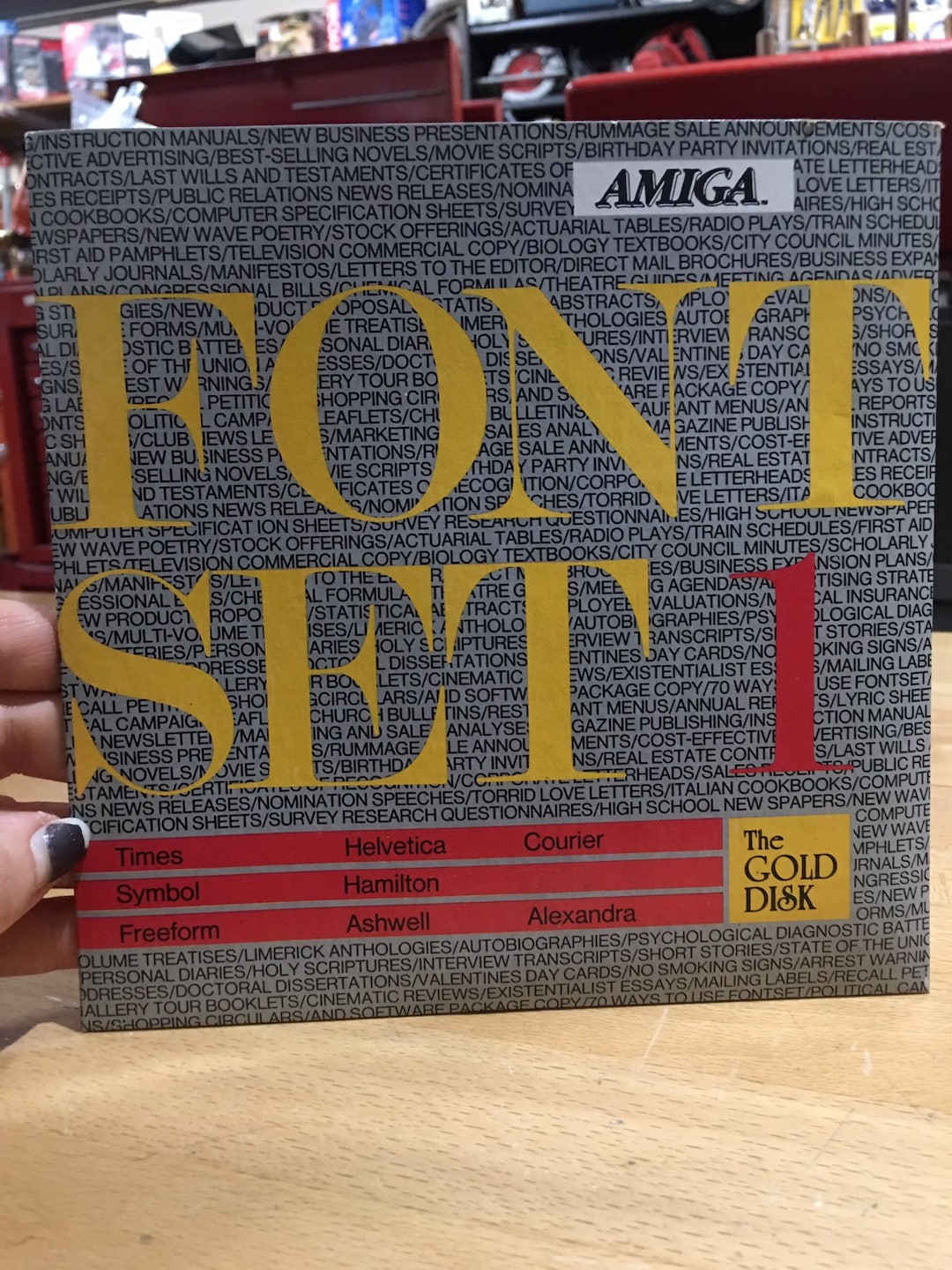 Rare 1987 Font Set 1 One Fonts for the Amiga the Gold Disk Commodore - Etsy