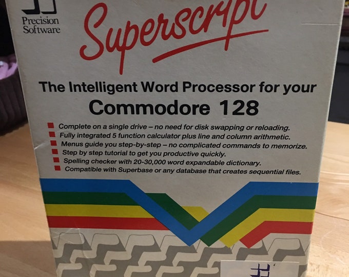 Rare Superscript Word Processor Software Commodore 128 From 1985 - Etsy