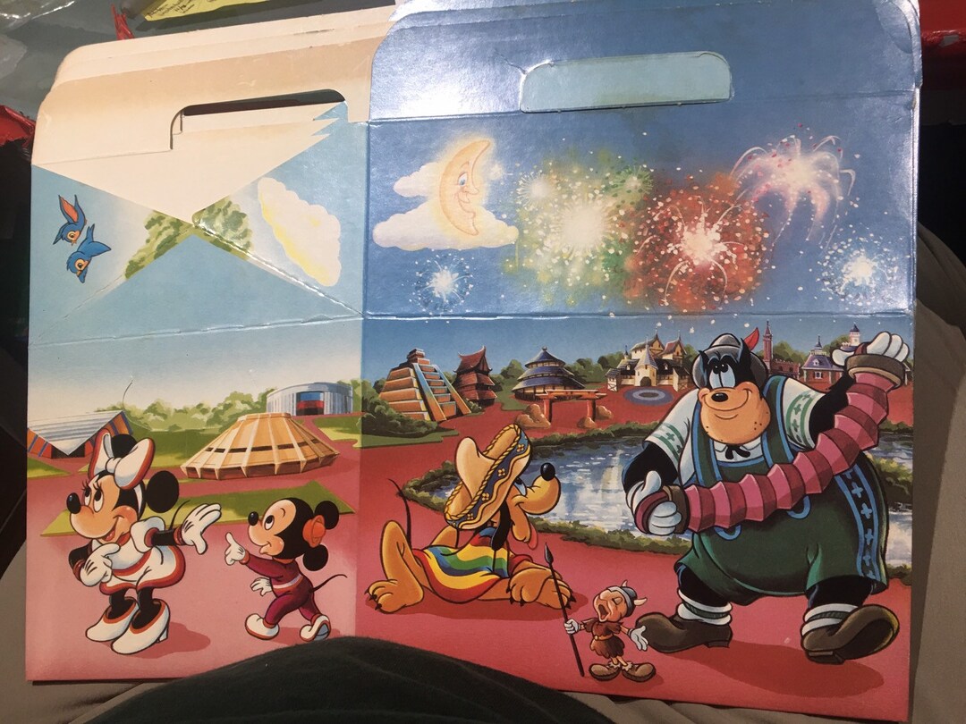 Vintage 1982 Walt Disney Storage Pop up Boxes Peter Pan Epcot Space - Etsy