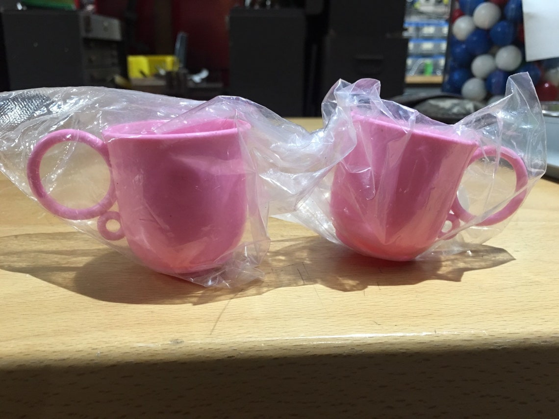 Rare Pink Barbie Kitchen Tea Set Cups Plates Glitter Pot Pan | Etsy