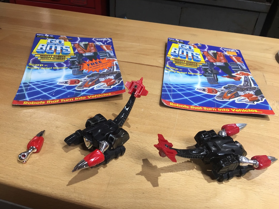 Vintage 1985 Go Bots "scorp" Enemy Robot Monster by Tonka Transformer ...