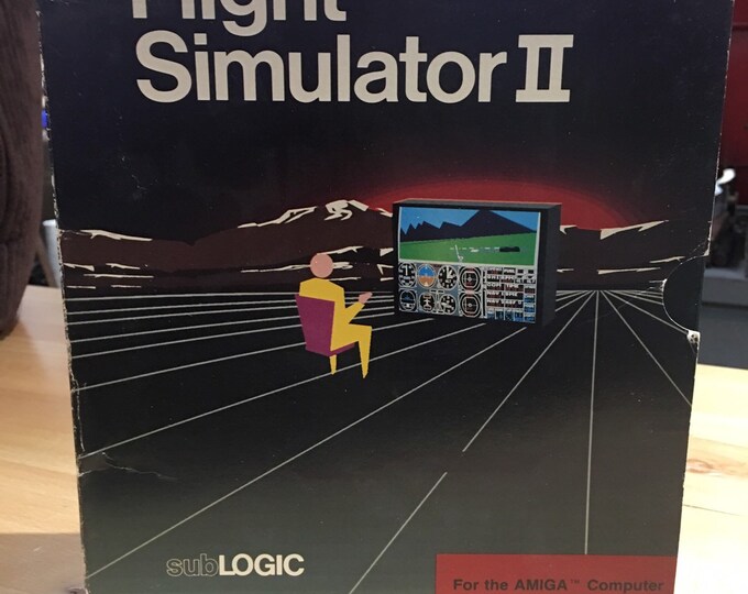 Rare Flight Simulator II for Amiga Computer Sub Logic Software 1986 - Etsy