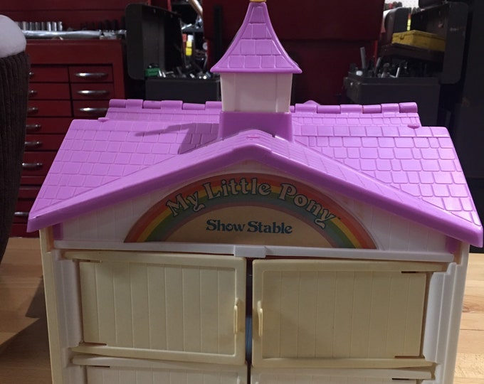 Vintage 1980s My Little Pony Show Stable With Horse Weather Vane - Etsy