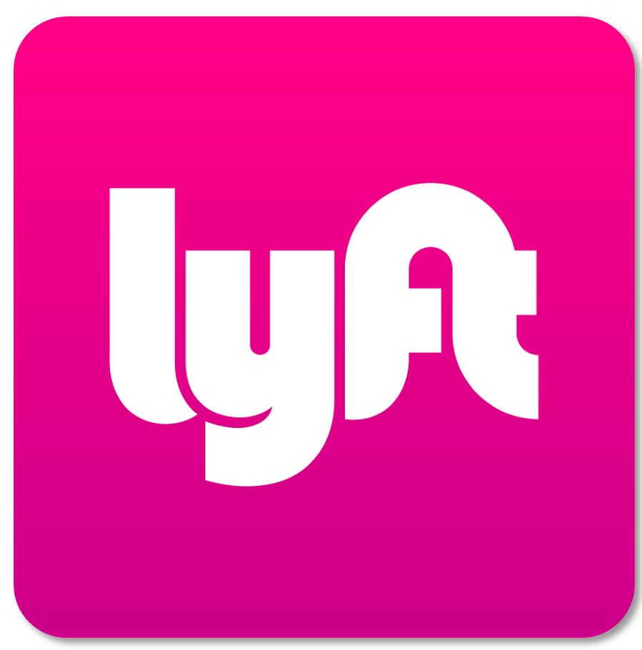 Pink Lyft Car DECAL STICKER 4 x 4 inches Vehicle Decal sign | Etsy