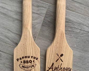 Personalized BBQ Scraper Custom Soft Wood BBQ Scraper BBQ Cleaner Grill ...