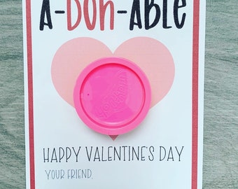 Valentine's Play Doh Gift Card Printable Funny Food - Etsy
