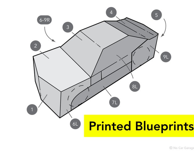 Custom Printed Blueprints for Transforming Car Halloween Costume - Etsy