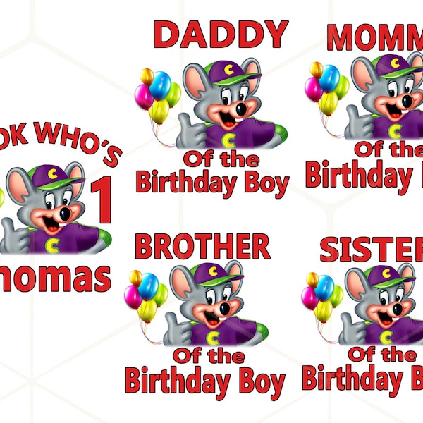 Chuck E Cheese Birthday Shirt Png - Etsy
