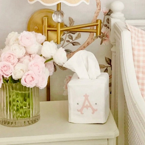 Linen Tissue Box Cover - Etsy