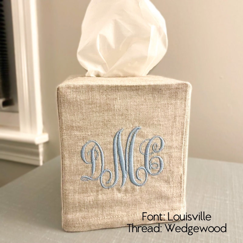 Linen Tissue Box Cover - Etsy