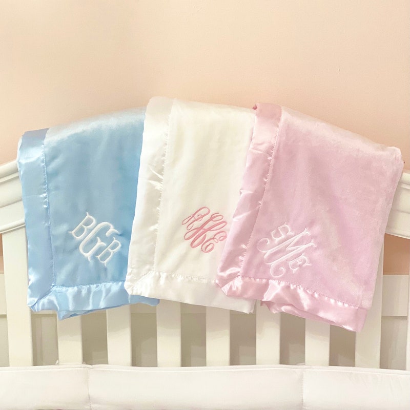 Ribbon Trim Baby Blanket - Etsy