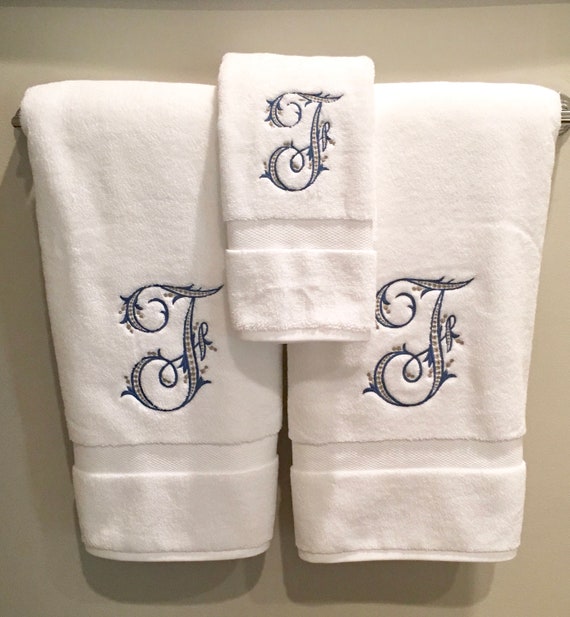 Hand Towel With Monogram - Etsy