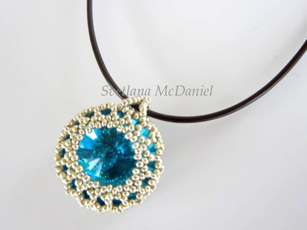PDF Tutorial Beaded Lace Rhinestone Pendant - Etsy