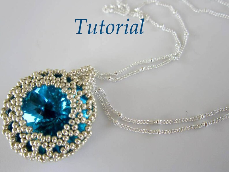 PDF Tutorial Beaded Lace Rhinestone Pendant - Etsy