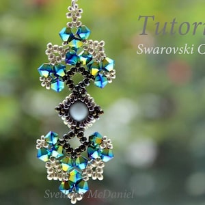 PDF Tutorial Beaded Earrings_bead Weaving_swarovski Crystals_bicones ...
