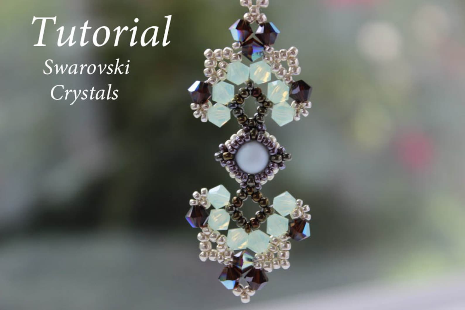 PDF Tutorial Beaded Earrings_bead Weaving_swarovski Crystals_bicones ...
