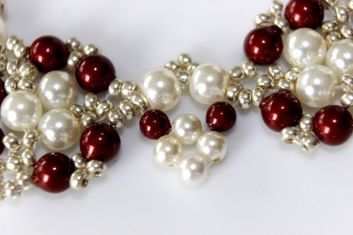 PDF Tutorial Beaded Berry Necklace_ Swarovski Pearl_seed Bead ...