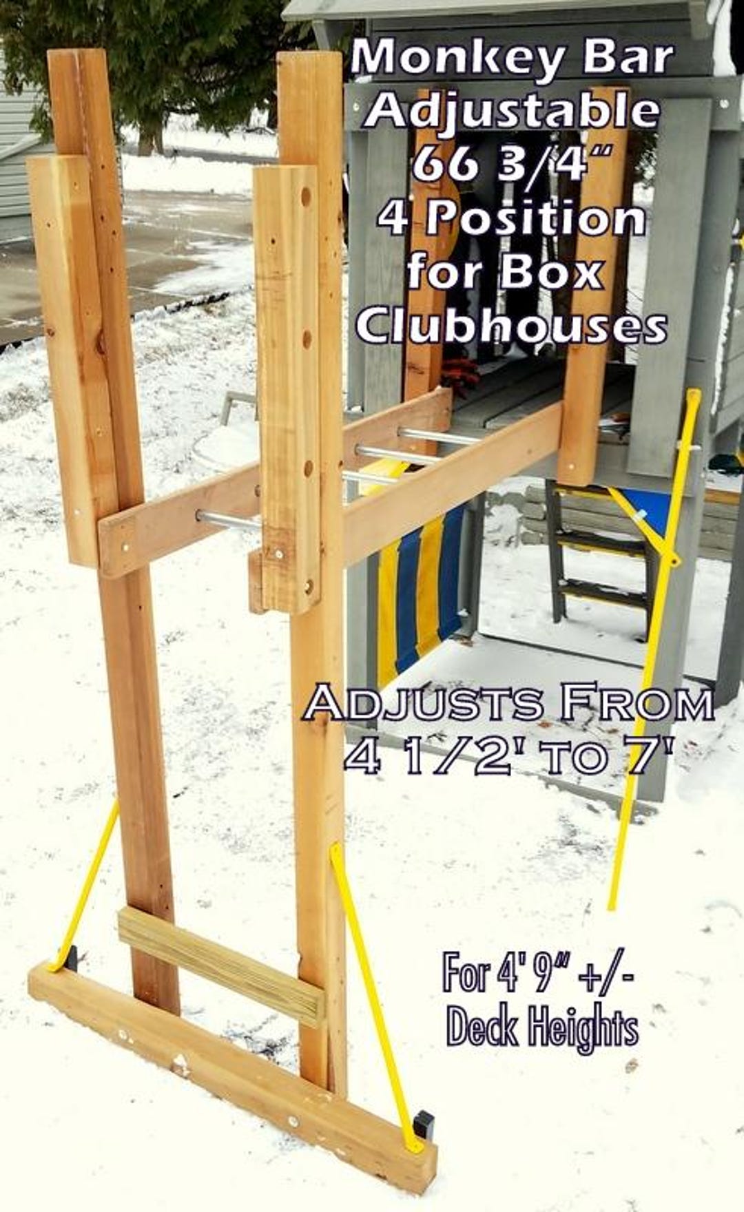 Adjustable Monkey Bar Playground Plans & Blueprints - Etsy