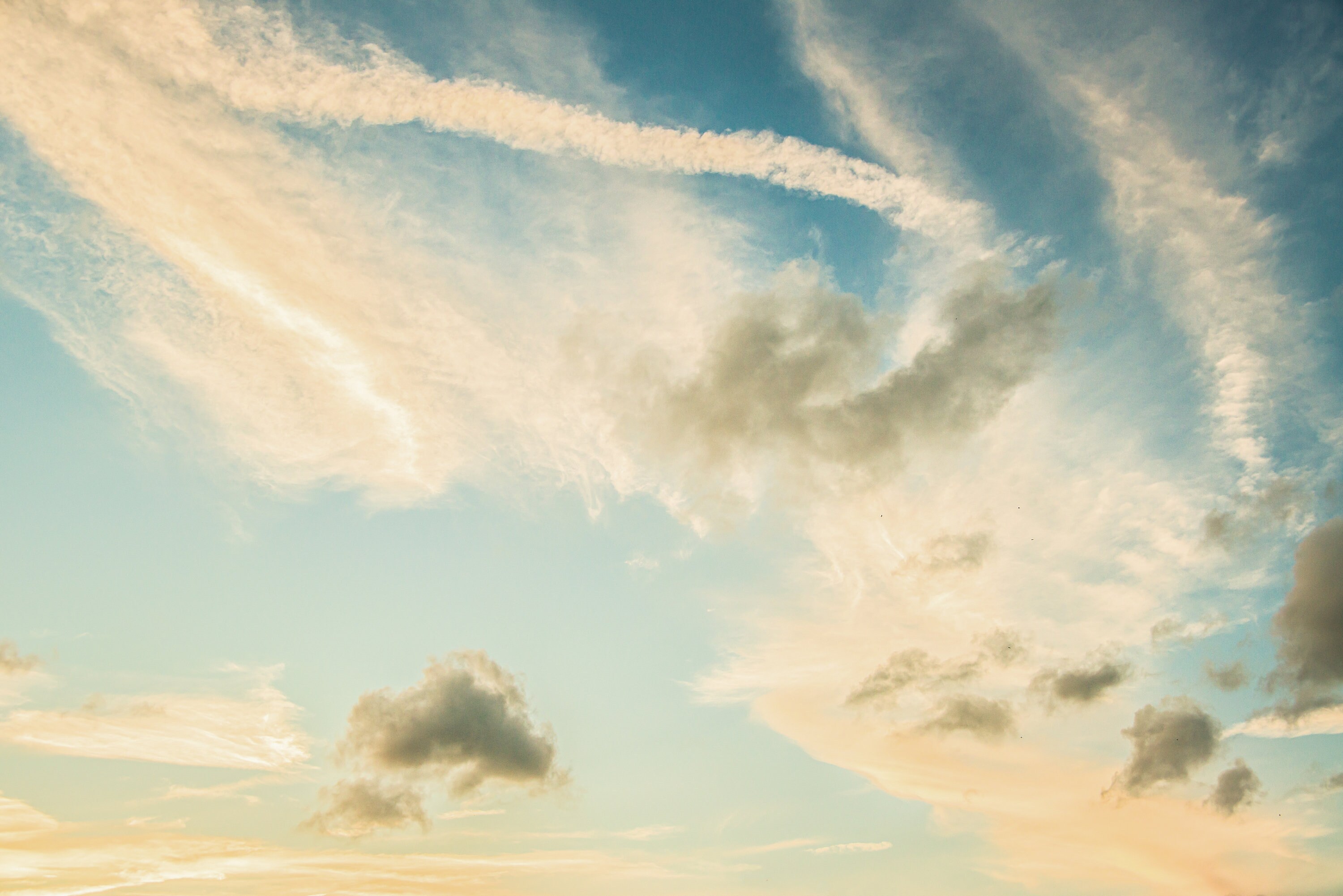 Instant Download of Cloud Wisps, Printable, Sky Photography, Cloud ...