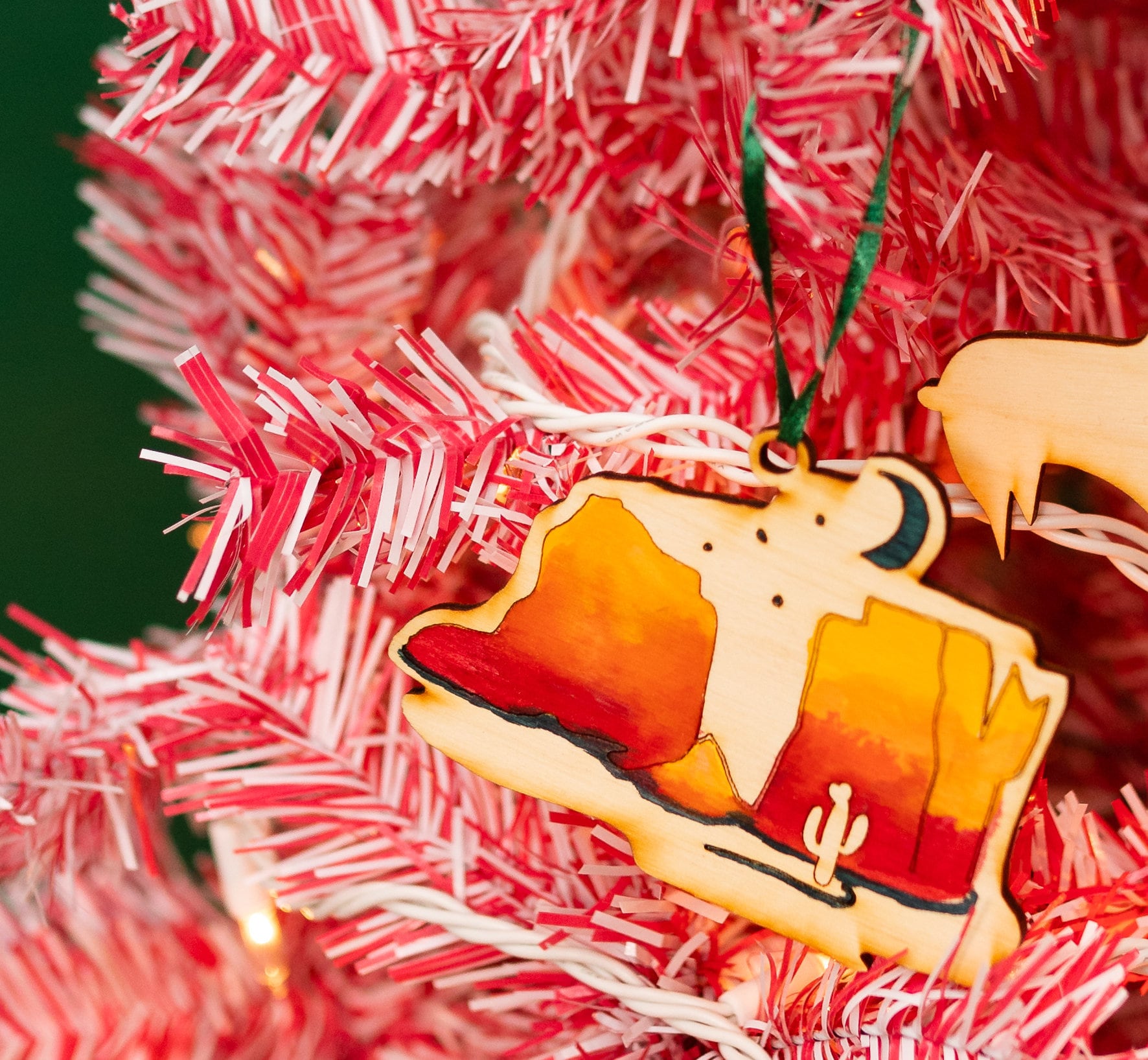 Hand Painted Arizona Sedona Red Rocks Mountain With Saguaro | Etsy