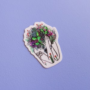 Girl Power Feminism Babe Flowers Botanical Desert Cactus Watercolor ...