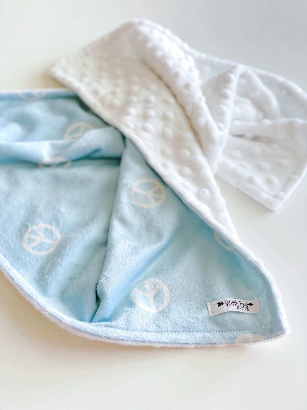 Lovey: Peace Lovey. Blue Lovey. Personalized Lovey. Peace Sign Lovey ...