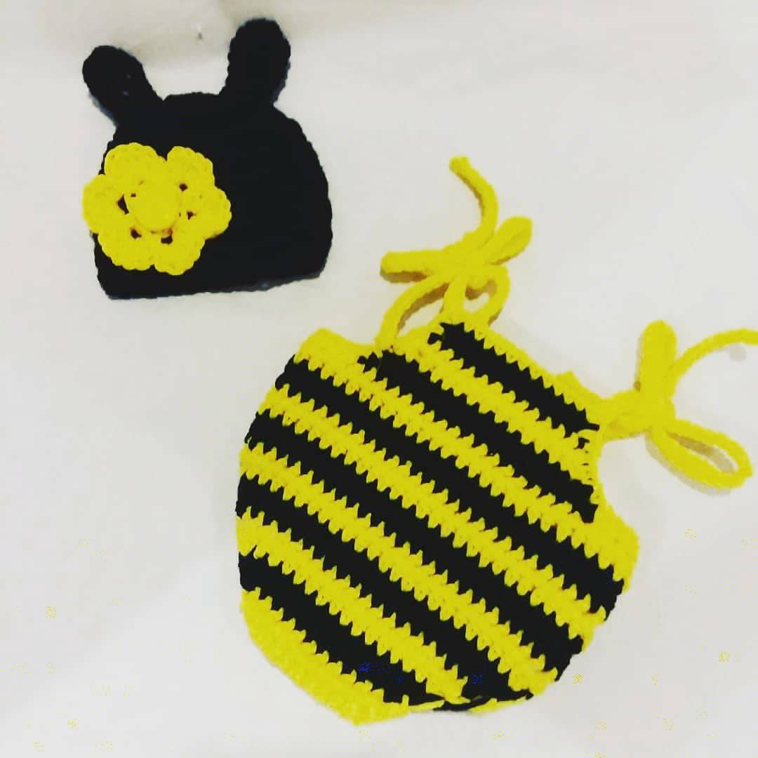 Baby Bumble Bee Costume, Photo Props Outfit Set - Etsy