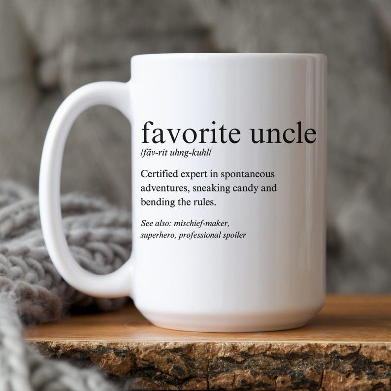 Favorite Uncle Definition Coffee Mug - Funny Uncle Gift - Etsy