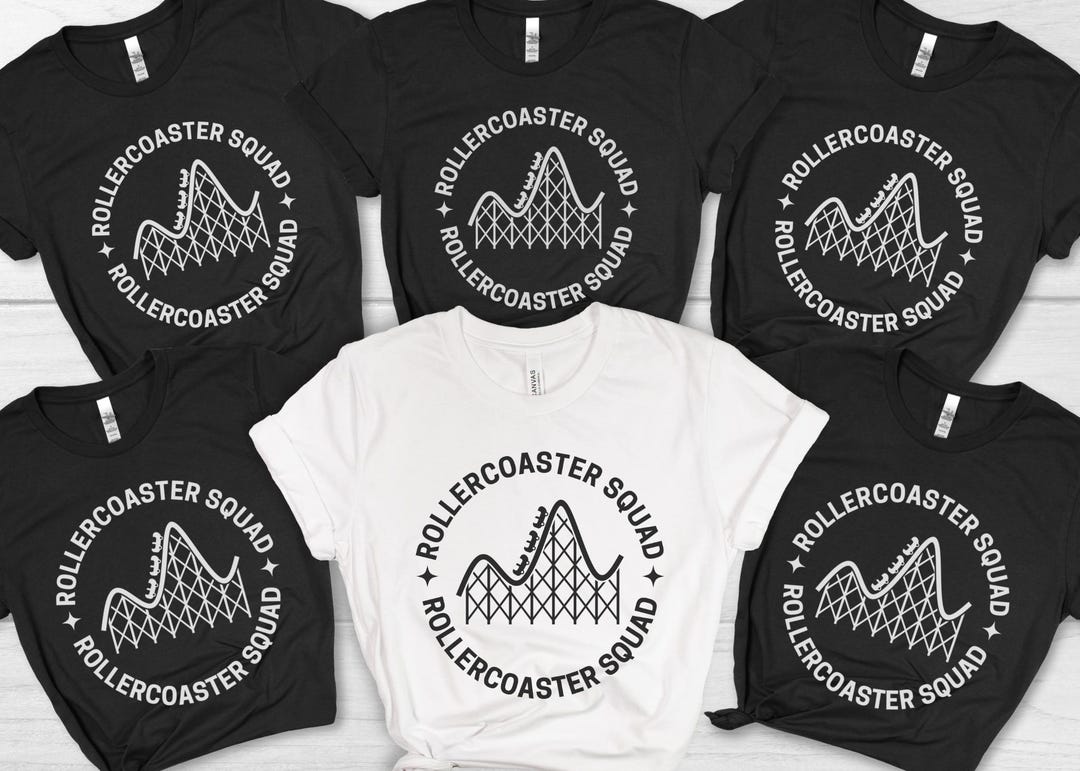 Roller Coaster Squad Shirt, Theme Park Group Shirt, Roller Coaster ...